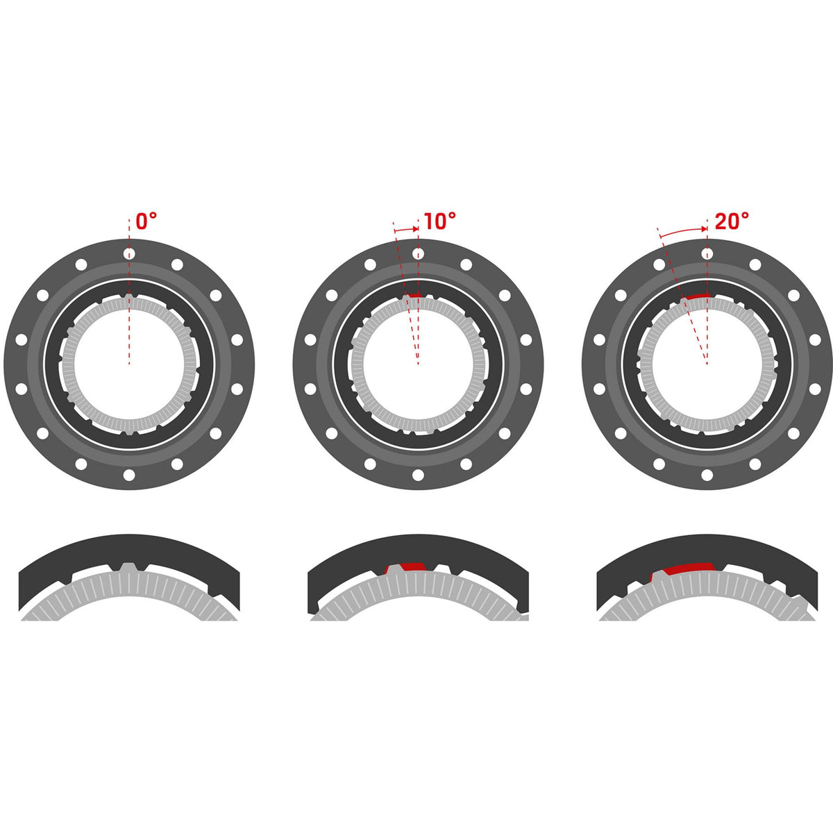 DT Swiss 90 Tooth DEG DF Upgrade Kit for Ratchet DEG hubs | Ring Nut T ...