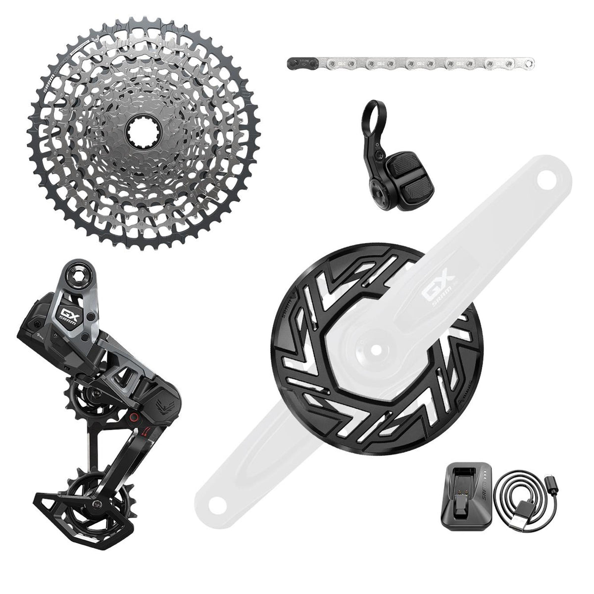 SRAM GX T-Type Eagle E-Mtb 104Bcd Transmission AXS Groupset – Cykel House